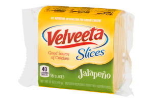 Velveeta Cheese Slices Jalapeno - 16 CT Velveeta(21000044900 ...