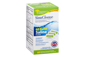 SinuCleanse Saline Packet Refills - 60 CT SinuCleanse(646011001034 ...