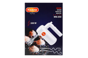 Міксер 200Вт 5швидкостей MG-232 Magio(16950120222329): придбати в інтернет магазинах України ...