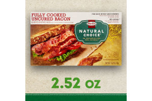 Hormel Natural Choice Fully Cooked Uncured Bacon, 2.52 Ounce Hormel ...