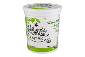 Nature's Promise Organic Whole Milk Yogurt Plain Nature's Promise ...