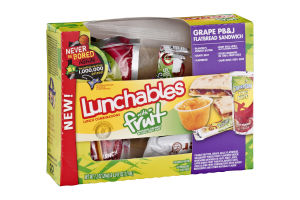 Lunchables with Fruit Flatbread Sandwich Grape PB&J Lunchables ...