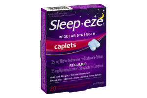(CN) Sleep-eze Regular Strength Caplets Nighttime Sleep Aid - 20 CT ...