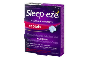 (CN) Sleep-eze Regular Strength Caplets Nighttime Sleep Aid - 20 CT ...