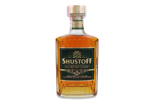 Коньяк 0.25л 40% 3 звезды Old History Shustoff бут Шустов(4820000942522 ...