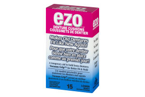 (CN) EZO Denture Cushions Lower Heavy - 15 CT, EZO Coussinets De ...