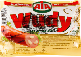 Сосиски Wudy Формаджио с сыром в/у 150г Wudy 8008110002107: купить в ...