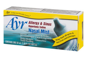 Ayr Allergy & Sinus Hypertonic Saline Nasal Mist Ayr(302250381800 ...