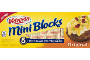 Velveeta Mini Blocks Original - 5 CT Velveeta(21000059447): customers ...