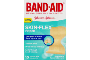Band-Aid Skin-Flex Finger Adhesive Bandages - 10 CT Band-Aid ...
