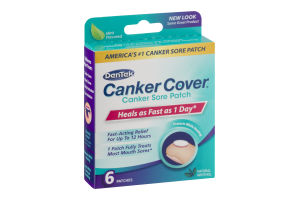 DenTek Canker Cover Canker Sore Patch Mint - 6 CT DenTek(47701003893 ...