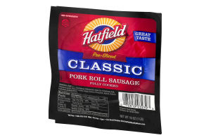Hatfield Classic Pork Roll Sausage Pre-Sliced Hatfield(70919032393 ...