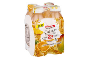 Premier Protein Clear Protein Drink Orange Mango - 4 PK Premier Protein ...