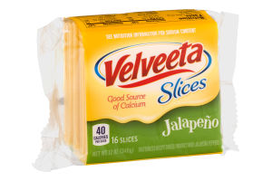 Velveeta Cheese Slices Jalapeno - 16 CT Velveeta(21000044900 ...