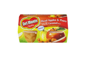 Del Monte Diced Apples & Pears in Extra Light Syrup with Caramel Flavor ...