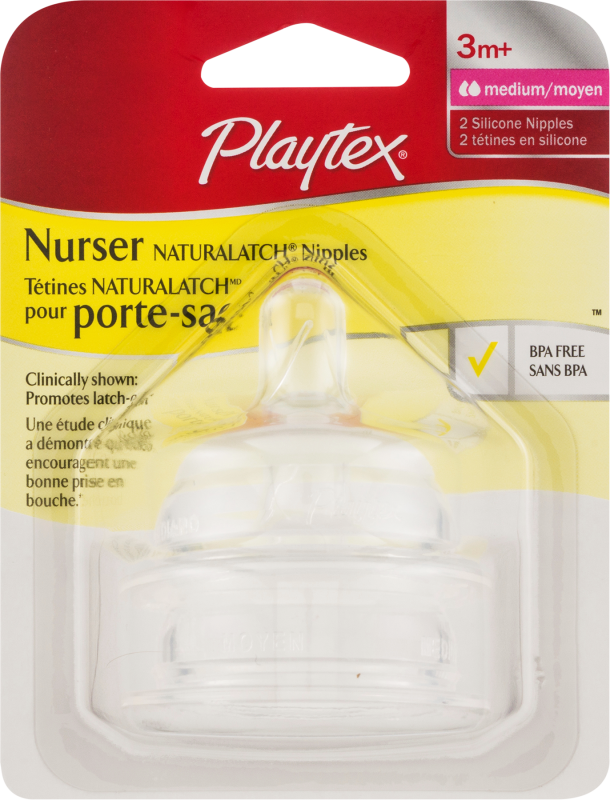 Playtex Nurser Naturalatch Silicone Nipples 3m+ Playtex(78300057857 ...