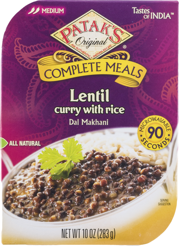 Patak's Tastes Of India Complete Meals Lentil Curry With Rice Dal ...