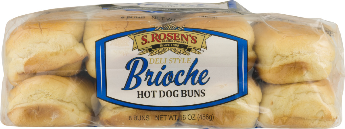 S. Rosen's Deli Style Brioche Hot Dog Buns - 8 CT S. Rosen's ...