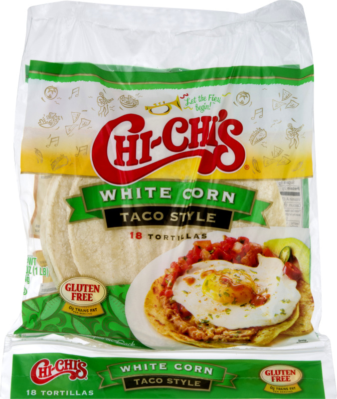 Chi-Chi's Soft Taco Style White Corn Tortilla - 18 CT Chi-Chi's ...
