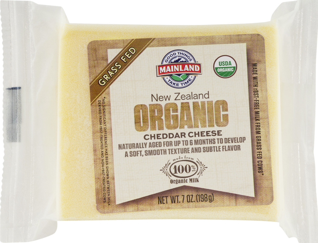 Mainland New Zealand Organic Cheddar Cheese Mainland(852358001815 ...