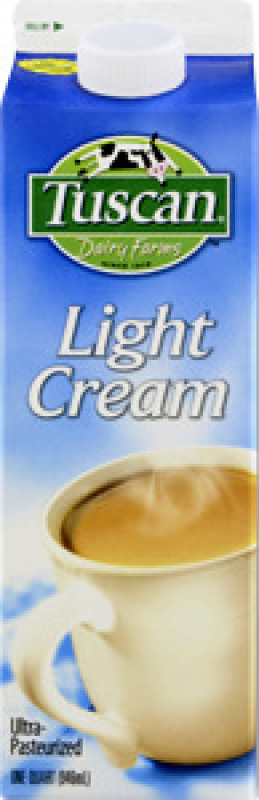 Tuscan Dairy Farms Ultra-Pasteurized Light Cream Tuscan Dairy Farms ...