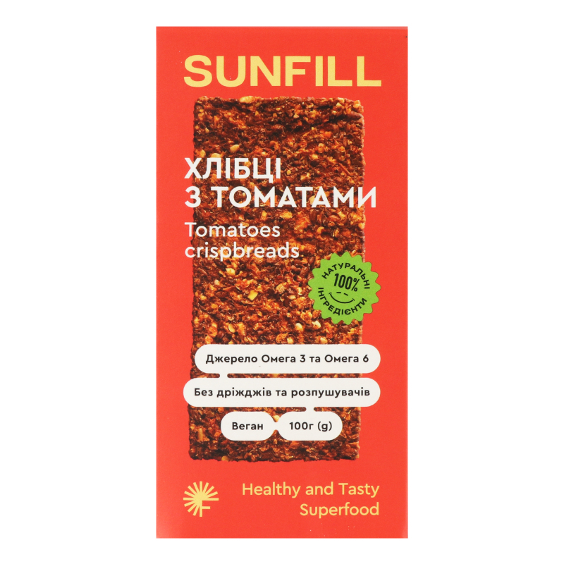 Хлебцы с томатами SunFill к/у 100г SunFill(4820211260828): купить в ...