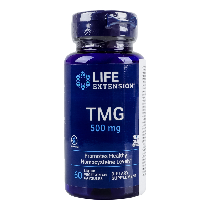 Добавка диетическая капсулы 500мг TMG Life Extension 60шт Life ...