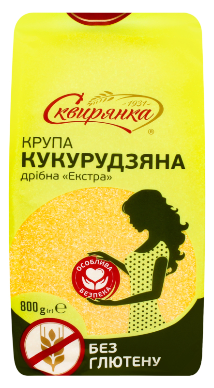 Крупа кукурузная мелкая без глютена Экстра Сквирянка м/у 800г Сквирянка ...
