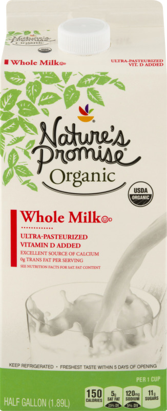 Nature's Promise Organic Whole Milk Nature's Promise(688267036118 ...