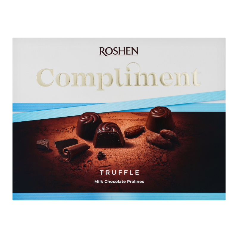 Конфеты шоколадные с трюфельной начинкой Compliment Roshen к/у 120г ...