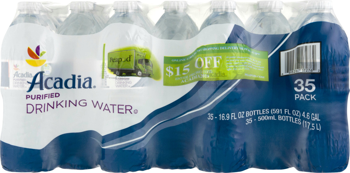 Acadia Purified Drinking Water - 35 PK Acadia(688267172762): customers ...