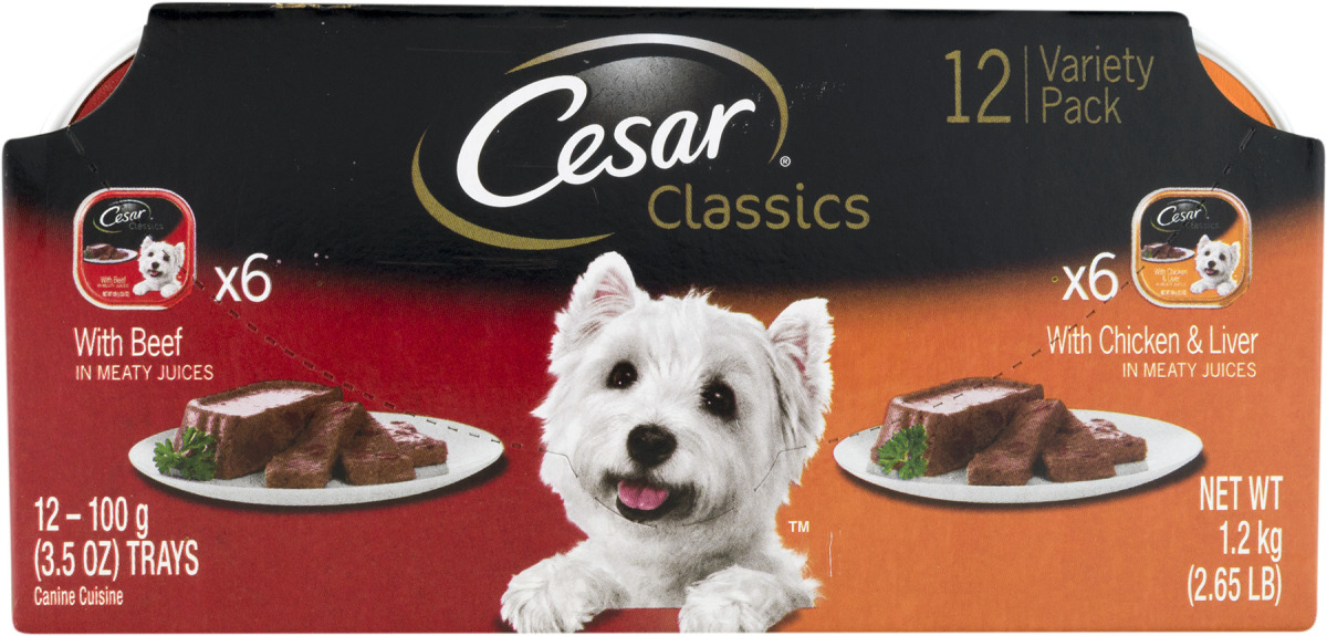 Cesar Classics Dog Food Variety Pack - 12 CT Cesar(23100115061 ...