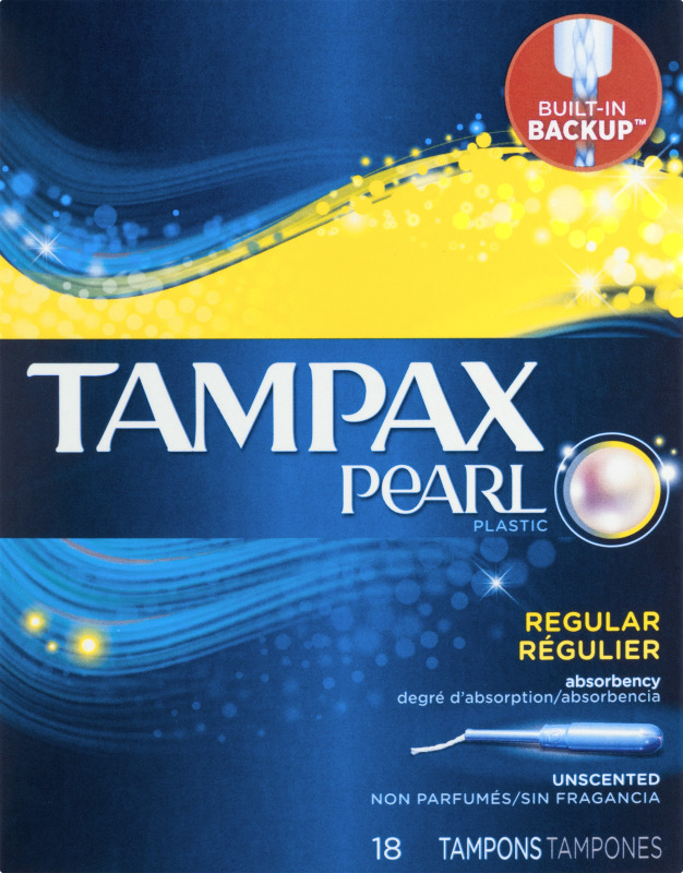 Tampax Pearl Regular Tampons - 18 CT Tampax(73010004542): customers ...