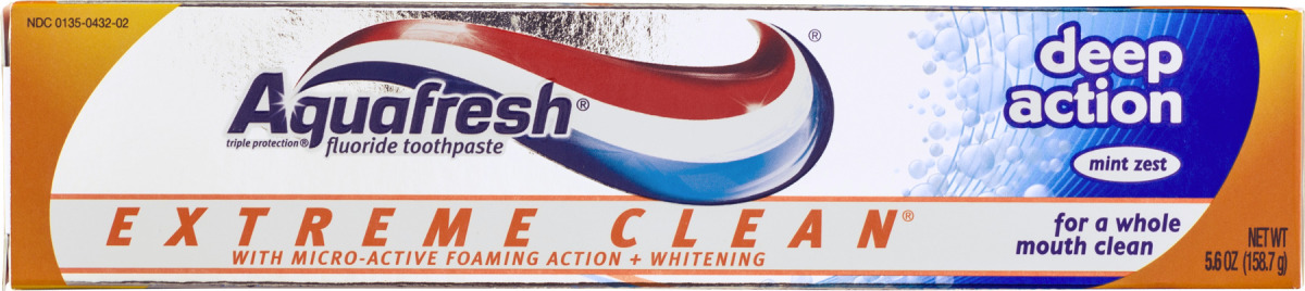 Aquafresh Extreme Clean Deep Action Fluoride Toothpaste Mint Zext ...