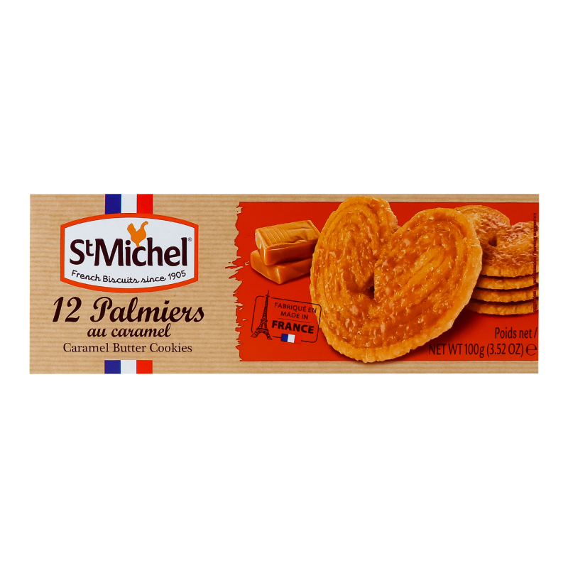 Печенье сдобное с карамелью Palmiers St Michel к/у 100г St Michel ...