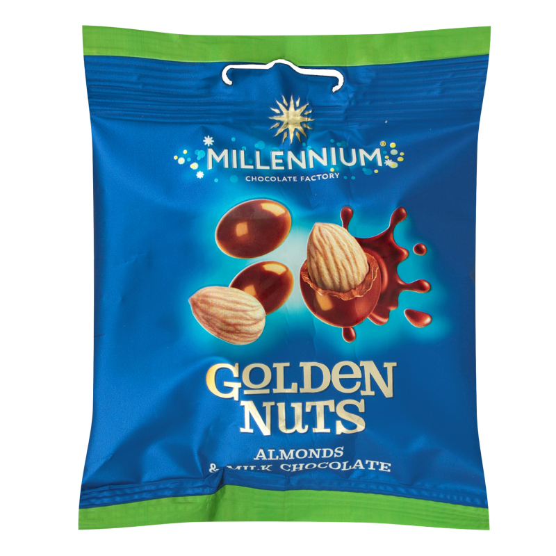 Драже Миндаль в молочном шоколаде Golden Nuts Millenium м/у 50г ...