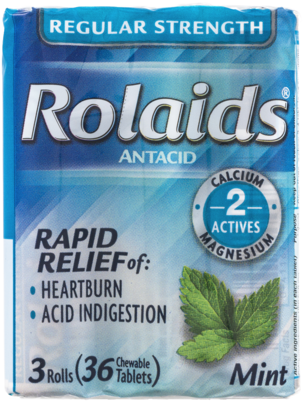 Rolaids Regular Strength Antacid Rolls Mint - 3 CT Rolaids(41167100011 ...