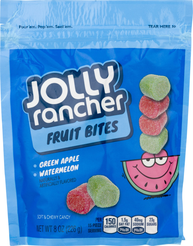 Jolly Rancher Fruit Bites Green Apple And Watermelon Jolly Rancher ...