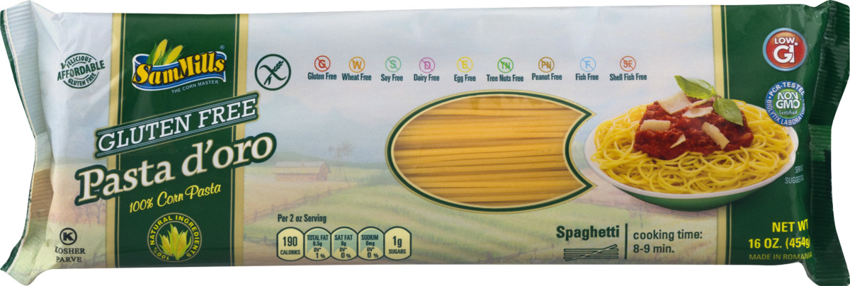 Sam Mills Gluten Free Pasta D'Oro Spaghetti Sam Mills(897660002204 ...