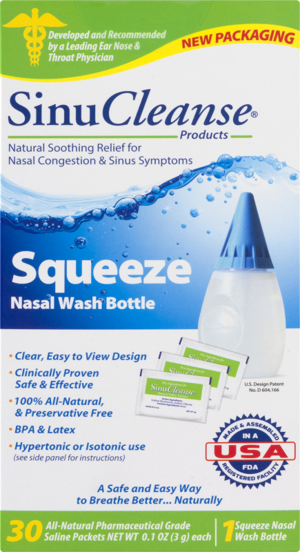 SinuCleanse Squeeze Nasal Wash Bottle SinuCleanse(646011001041 ...