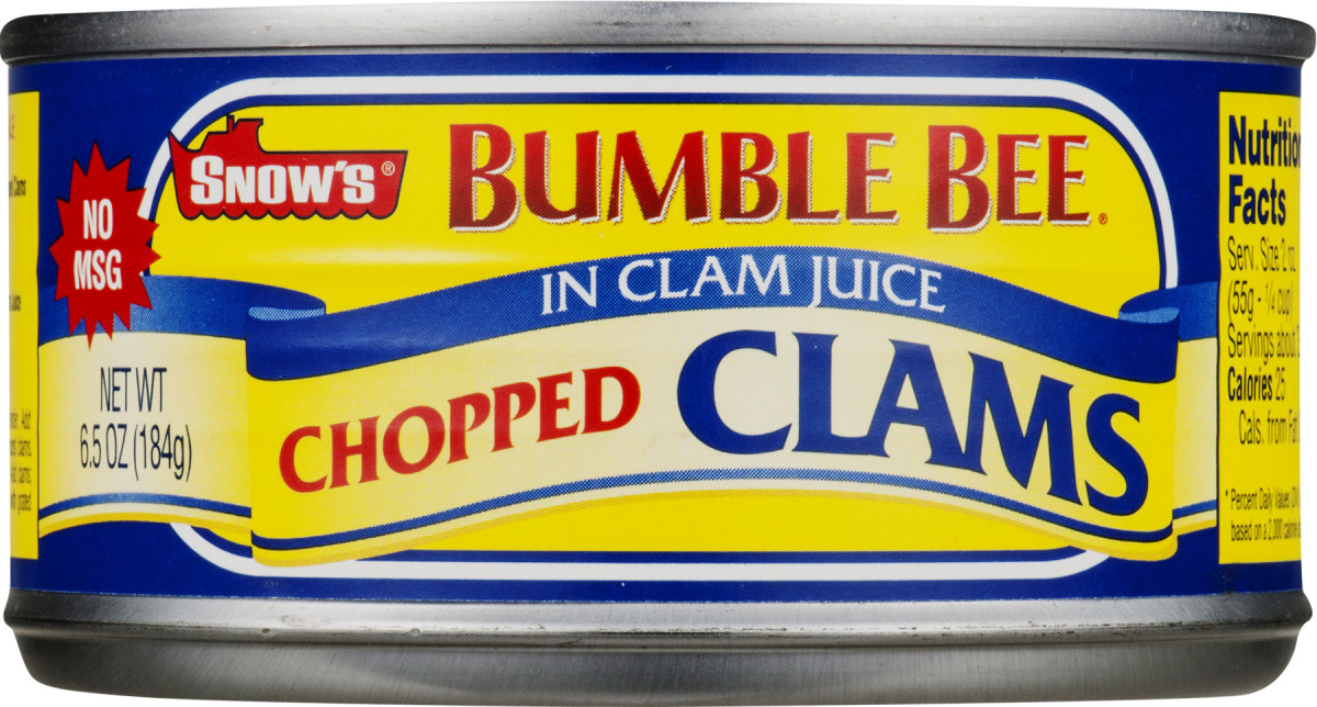 Snow's Bumble Bee Chopped Clams in Clam Juice Snow's(798525161008 ...
