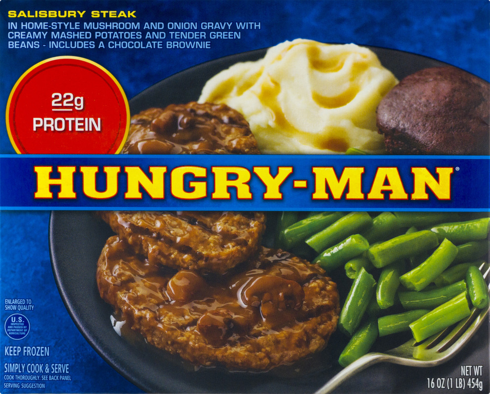 Hungry-Man Salisbury Steak Hungry-Man(51000065018): customers reviews ...