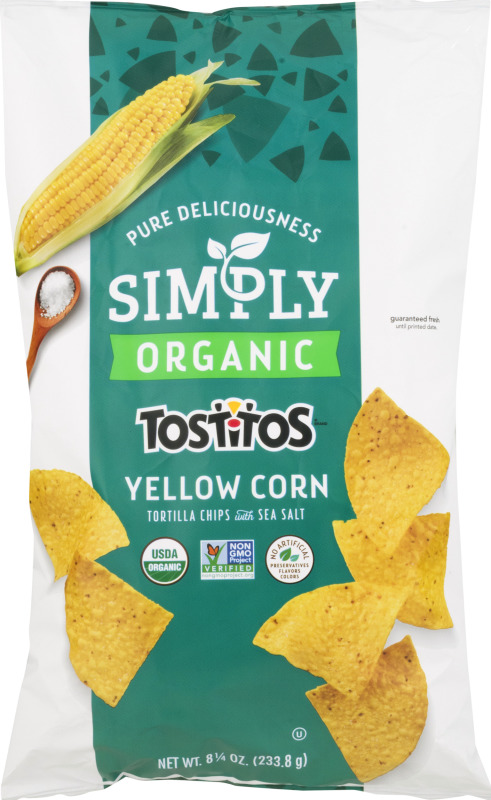 Simply Tostitos Organic Tortilla Chips Yellow Corn Simply Tostitos ...
