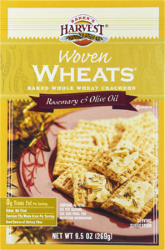 Baker's Harvest Woven Wheats Rosemary & Olive Oil Baked Whole Wheat ...