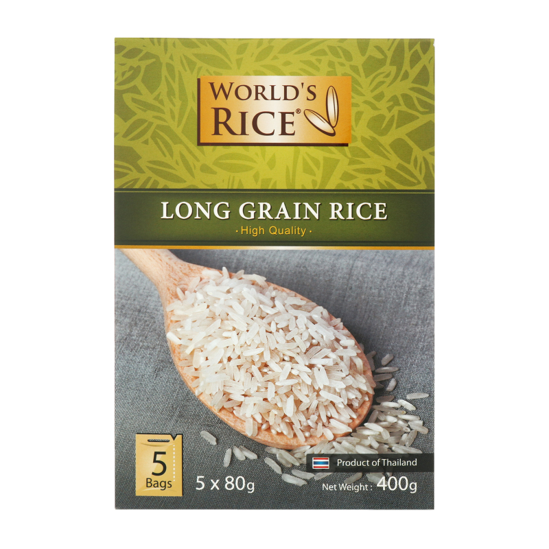 Рис длиннозернистый в пакетиках World's Rice к/у 5х80г World's Rice ...