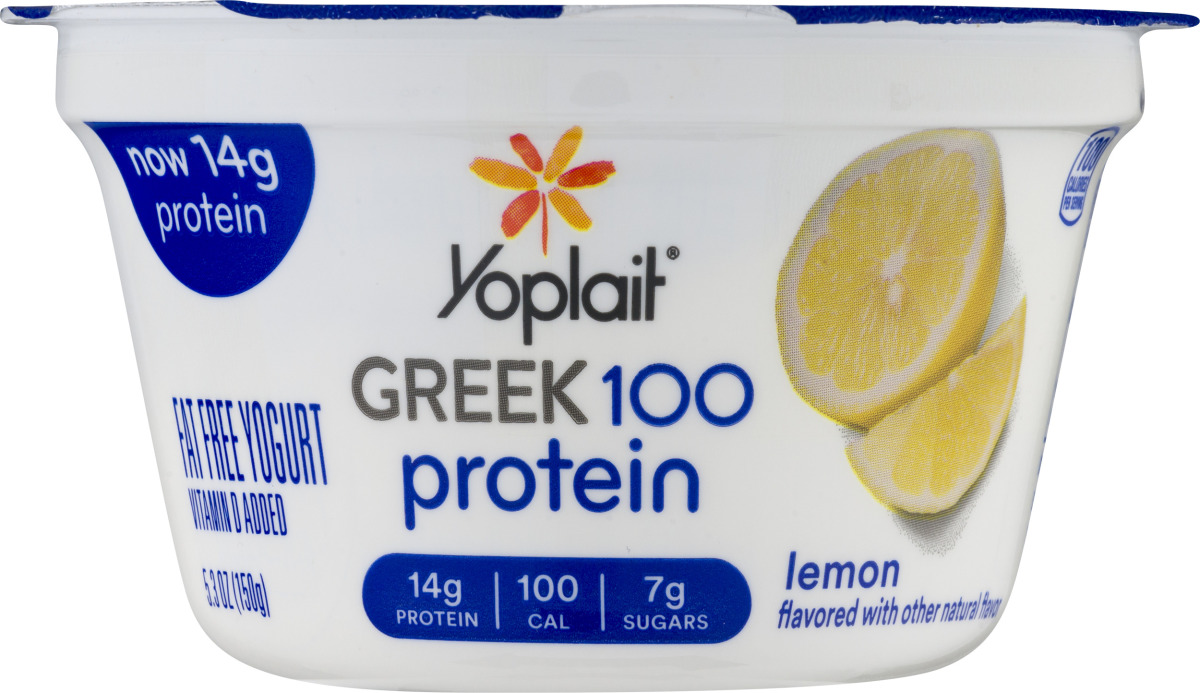 Yoplait Greek 100 Protein Fat Free Yogurt Lemon Yoplait(70470445793 ...