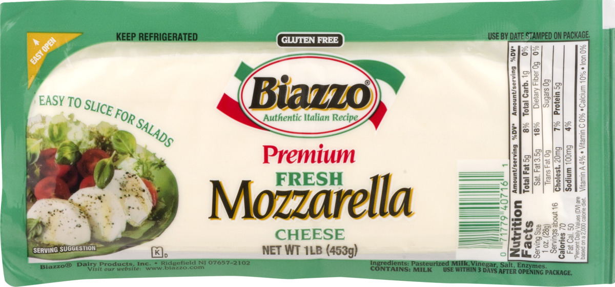 Biazzo Premium Fresh Mozzarella Cheese Biazzo(71779407161): customers ...