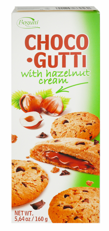 ПЕЧИВО CHOCO GUTI З ГОРІХ КРЕМ 160Г BOGUTTI(5902768862560): купить в ...
