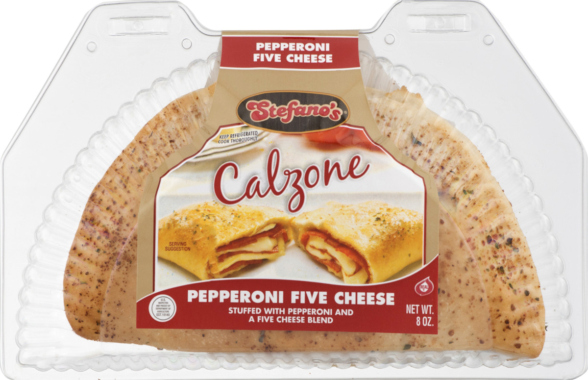 Stefano Foods Calzone Pepperoni Four Cheese Stefano Foods(52083620804 ...