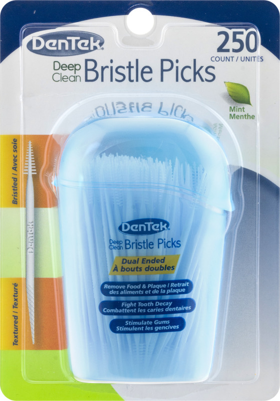 DenTek Deep Clean Bristle Picks Mint - 250 CT DenTek(47701101841 ...